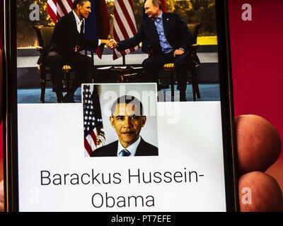 Kiev, Ukraine. 7th Oct, 2018. Cover photo President Bill Clinton of ...