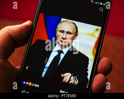 Kiev, Ukraine. 7th Oct, 2018. Cover photo President Bill Clinton of ...