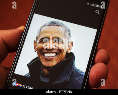 Kiev, Ukraine. 7th Oct, 2018. Cover photo President Bill Clinton of ...