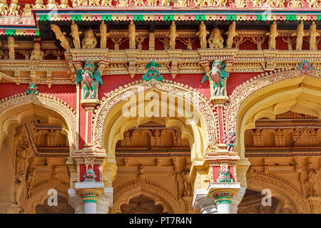 Detail of the famous Mysore Palace, Mysore, Karnataka, India Stock ...