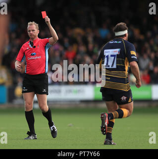 Referee Wayne Barnes during the Gallagher Premiership match at the ...