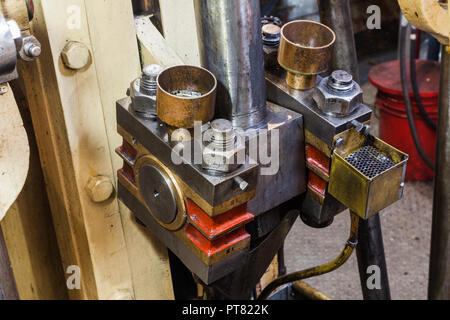 Engine Room detail of the steam powered SS Master tugboat Stock Photo ...