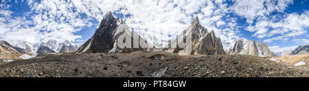 Nuding pyramids and Nuding glacier, Baltoro glacier, Karakoram ...