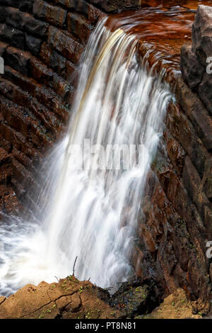 Waterfall into Thruscross Reservoir, this waterfall is created only ...