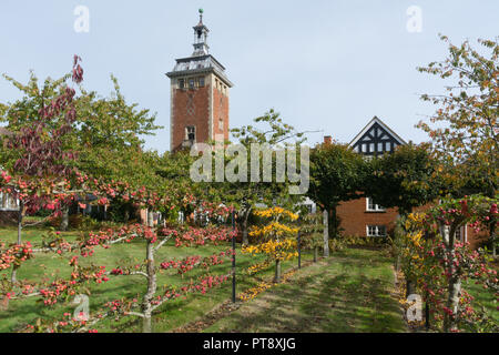 The water tower at Tylney Hall and gardens, a grand Victorian mansion ...
