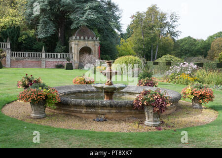 Italian garden at Tylney Hall, a grand Victorian mansion and now an ...