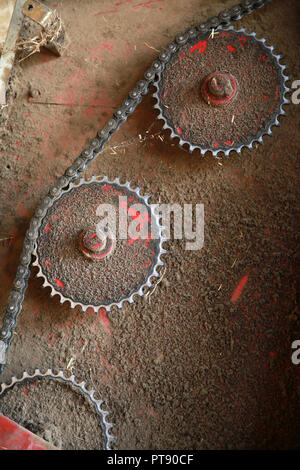 Cogs and Chains Stock Photo - Alamy