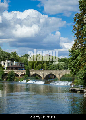The Bathampton Toll Bridge in Bath, England, is a historic structure ...