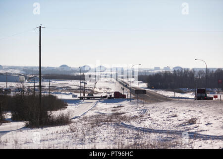 A view of the Hardisty tank farm, which includes TransCanada Hardisty ...