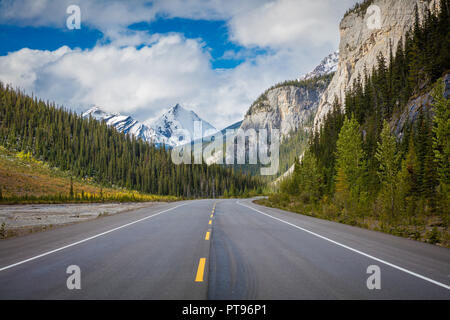 The Trans Canada Highway 1 in Banff National Park Alberta Canada Stock ...
