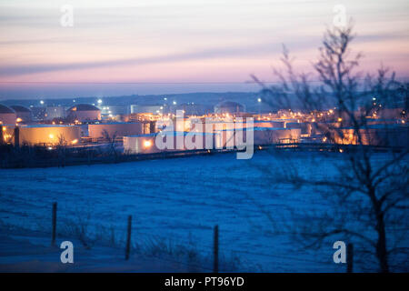 A view of the Hardisty tank farm, which includes TransCanada Hardisty ...