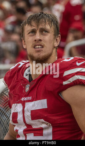 NFC tight end George Kittle (85), of the San Francisco 49ers, signs ...