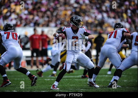 October 7th, 2018: Falcons #2 Matt Ryan during the Pittsburgh Steelers ...
