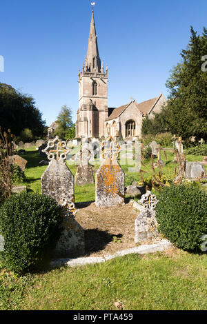Graveyard of Church of Saint Bartholomew, Corsham, Wiltshire, England ...