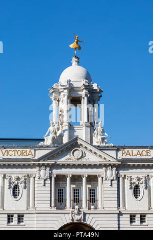 The exterior of Victoria Palace Theatre in West End theatre in Victoria Street ,London currently ...