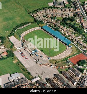 Aerial view of Wigan Athletic Football Club, also known as the JJB ...