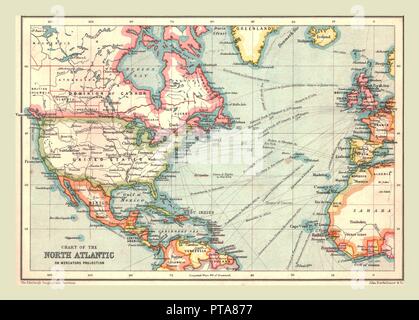Map of the United States, 1902. Creator: Unknown Stock Photo - Alamy