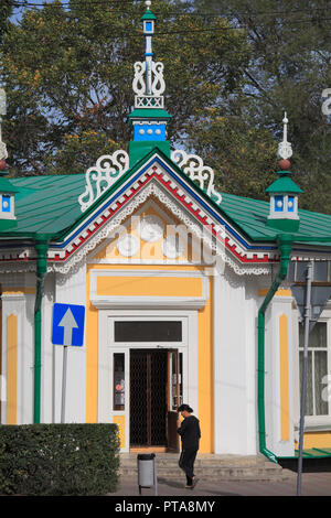 Kazakhstan; Almaty, historic architecture, street scene Stock Photo - Alamy