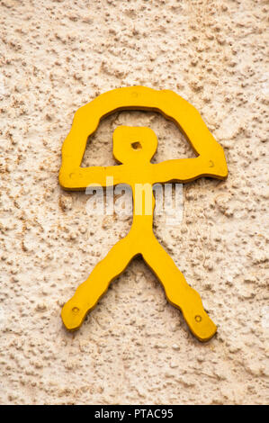 Indalo Prehistoric magical symbol of man holding rainbow adapted as ...