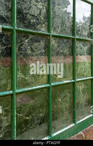 Window with very dirty and dusty glass in daylight Stock Photo - Alamy