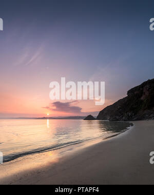 Harbour and beach at Polkerris Cornwall England UK Stock Photo - Alamy