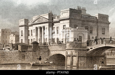 Custom House, Leith, Edinburgh, Scotland, 19th century, from Modern ...