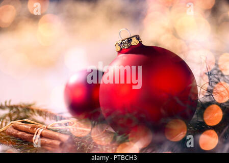 Christmas decorations. The night of the holiday. A fir-tree and a ...