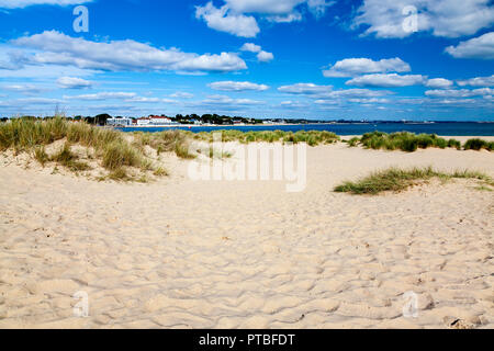 UK Dorset Studland Bay Shell Bay Beach National Trust beach wardens on ...
