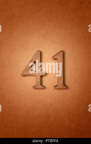 Number Forty One 41 Stock Photo - Alamy