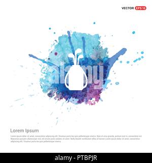 Golf Bat Icon - Watercolor Background Stock Vector Image & Art - Alamy