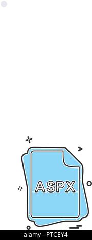 ASPX file type icon design vector Stock Vector Image & Art - Alamy