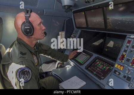 Aerial Refuelling Operator Sergeant Leigh Coop from No 33 Squadron ...