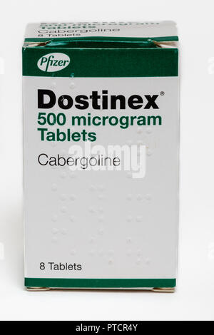 Dostinex, Cabergoline medication Stock Photo - Alamy