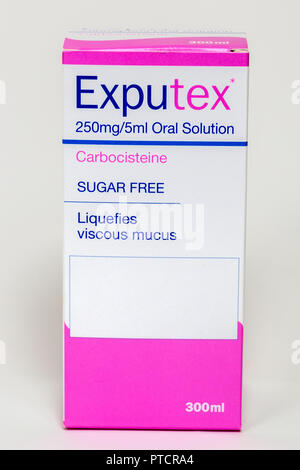 Exputex, carbocysteine cough suppressant Stock Photo: 221557916 - Alamy