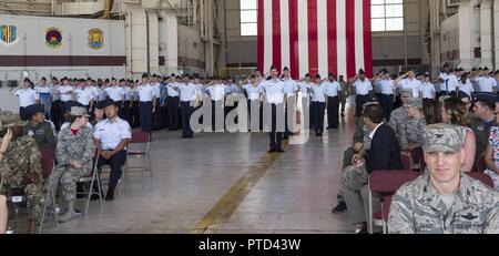 The unit flag is passed during Change of Command Ceremony and ...