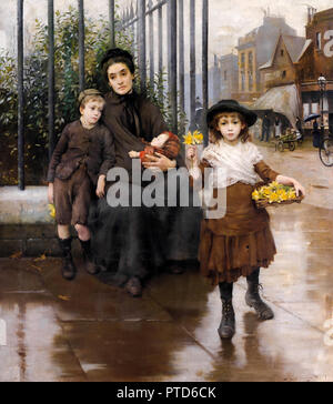 Kennington Thomas Benjamin - the Pinch of Poverty 1 Stock Photo - Alamy