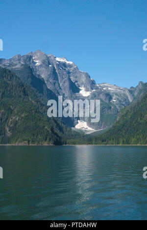 Year-round snow at Glacier Bay at Stave Lake in Mission, British ...