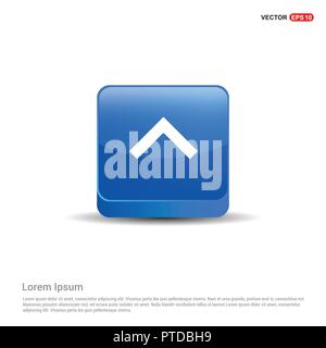 Upper Arrow Icon - 3d Blue Button Stock Vector Image & Art - Alamy