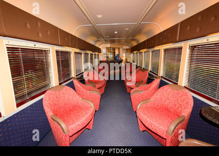 The inside of a southern railway carriage Stock Photo - Alamy