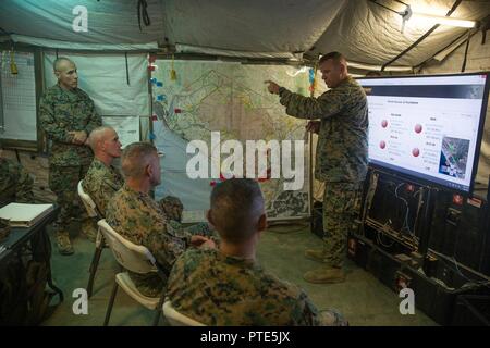 U.S. Marine Corps Col. Chad A. Vaughn, incoming commanding officer of ...
