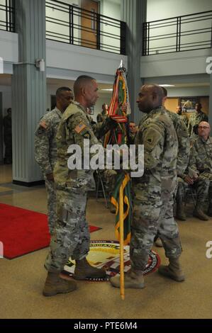 Col. Robert F. Weir, commander, 74th Troop Command, pins the ...