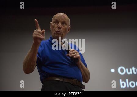 Dr. Story Musgrave, a former Marine staff sergeant and NASA astronaut ...
