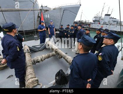USCG Maritime Law Enforcement Specialist rating badge Stock Photo ...