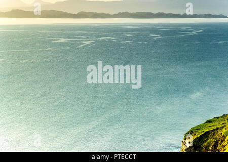 landscape over the isle of skye at Lealt waterfall viewpoint Stock ...