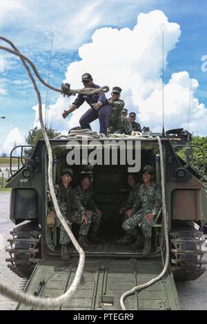 Tossing a Rope During U.S. Marine Corps Mountain Leader Training Stock ...