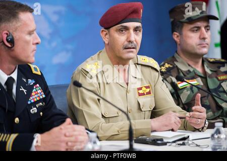 Operation Inherent Resolve spokesman U.S. Army Col. Ryan Dillon and ...