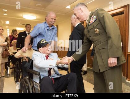 USS Arizona survivor Navy Seaman First Class Donald Stratton salutes ...