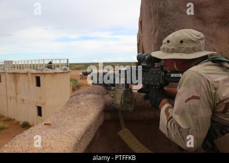 U.S. Army Spc. Ryan Graff, an Infantry men assigned to Alpha Company, 1 ...