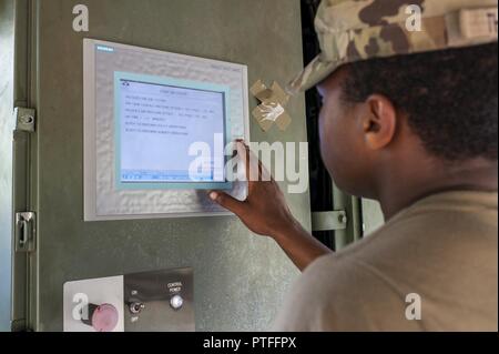 A Laundry Advanced System (LADS) is programed by the U.S. Army Reserve ...