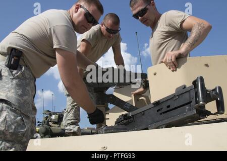 Spc. Jeremy Stuart and Spc. Trace Collins, both cavalry scouts with ...
